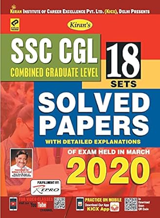 Buy Kiran Ssc Cgl Tier 1 Solved Papers 2020 18 Sets (2996) Book Online at Low Prices in India ...