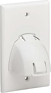 Amazon.com: Tripp Lite Single-Gang Bulk Cable Routing Wall Plate ...