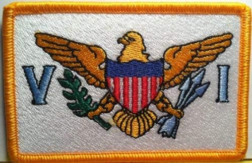Amazon.com: USA Virgin Islands Flag Embroidered Patch with Hook & Loop ...