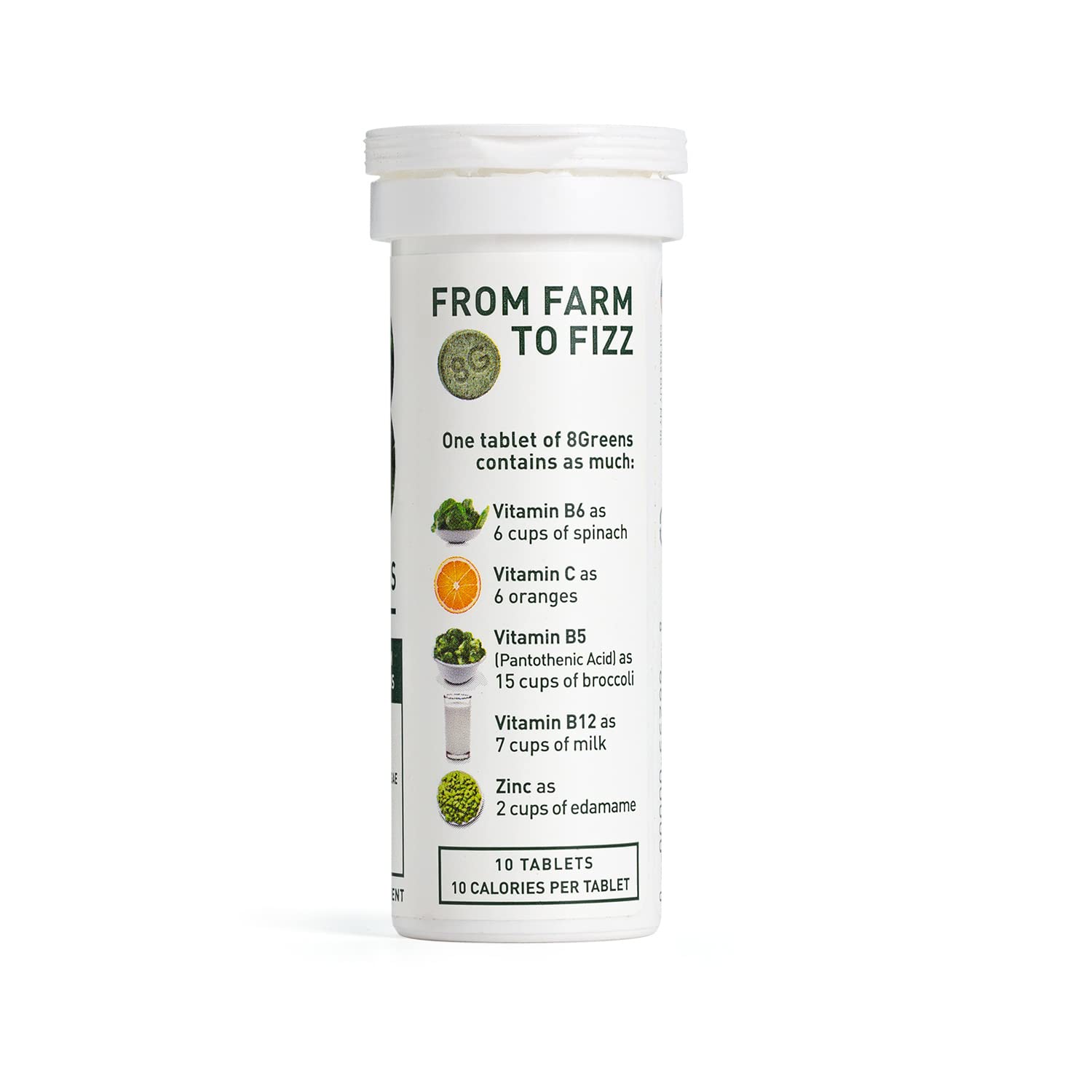 8Greens Immunity and Energy Fizzy Tablets - Packed with 8 Powerful ...
