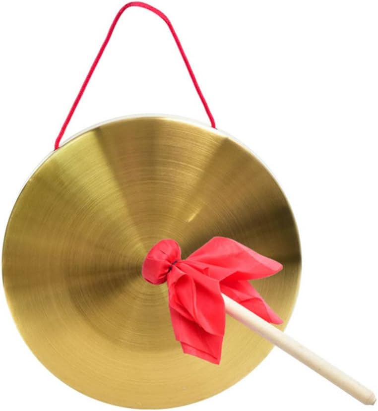 Vaguelly 1 Set of Brass Instruments - 42CM Copper Opera Gong Hand Gong ...