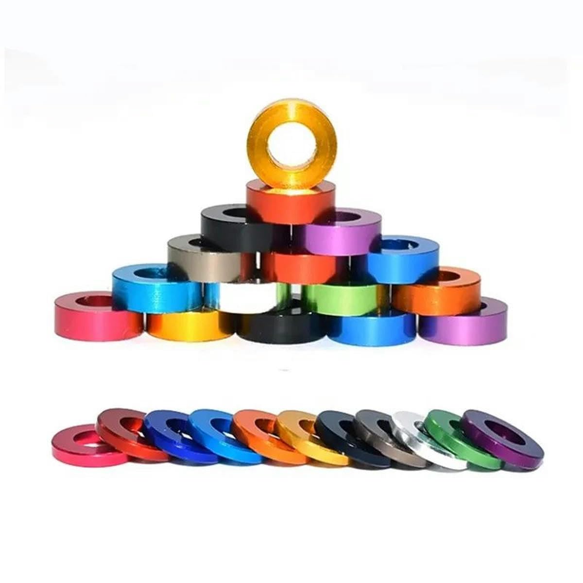 10pcs/lot Aluminum Washer M3 M4 M5 M6 M8 M10 Colourful Anodized ...