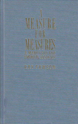 Amazon.com: A Measure for Measures: A Manifesto for Empirical Sociology ...