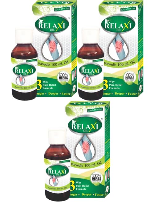DR. RELAXI Ayurvedic Pain Relief Oil 3x100Ml (Pack of 3) Helps in ...