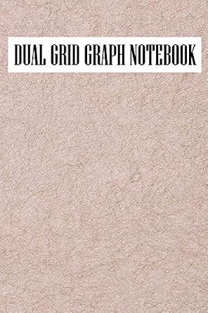 Dual Grid Graph Notebook: Half Lined Half Graph Composition Paper on ...