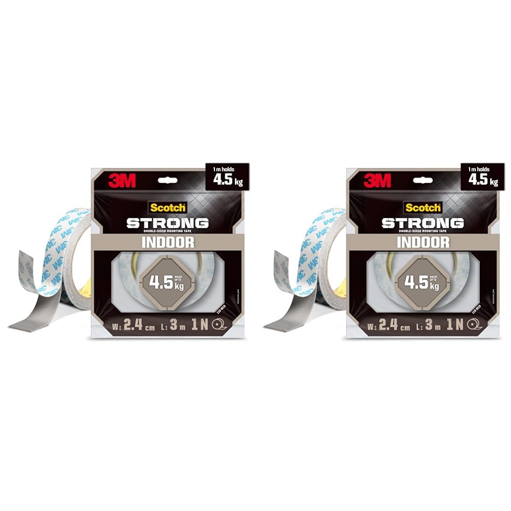 Scotch Double Sided Tape by 3M (1m holds 4.5Kgs) for indoor hanging ...