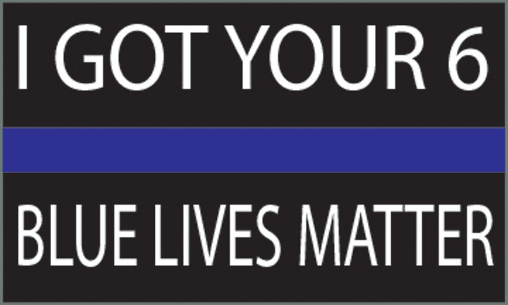 Thin Blue Line - Blue Lives Matter Flag Sticker 5x3” - Industrial ...
