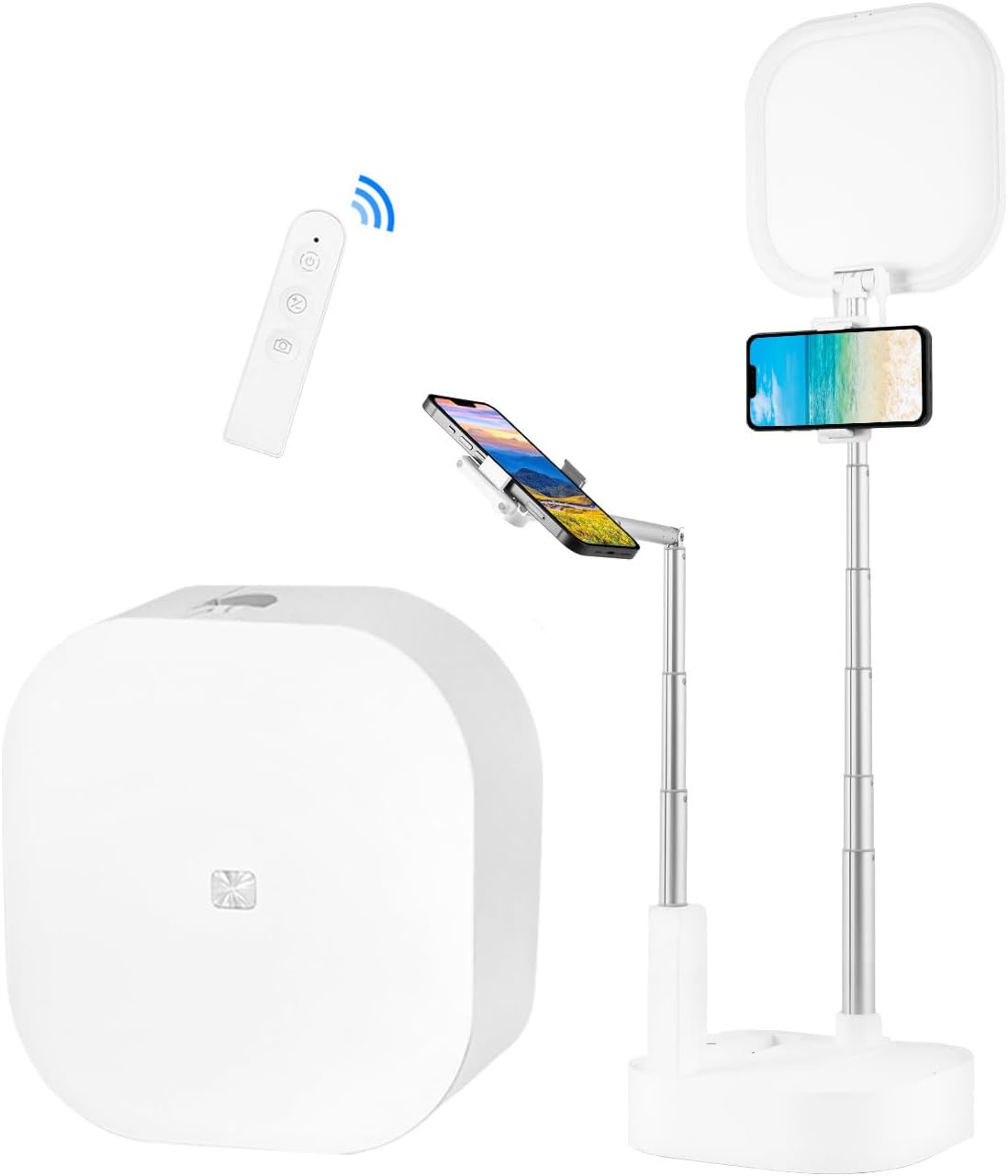 Extendable Selfie Stand for Recording, Overhead 360° Rotate, Adjustable ...