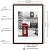 Scholar Tree Brown Picture Frame 12x16 (30x40cm) with Mount for 8.5x11 ...