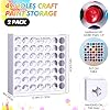 Amazon.com: Hicarer 2 Pcs 49 Holes Craft Paint Storage Organizer ...