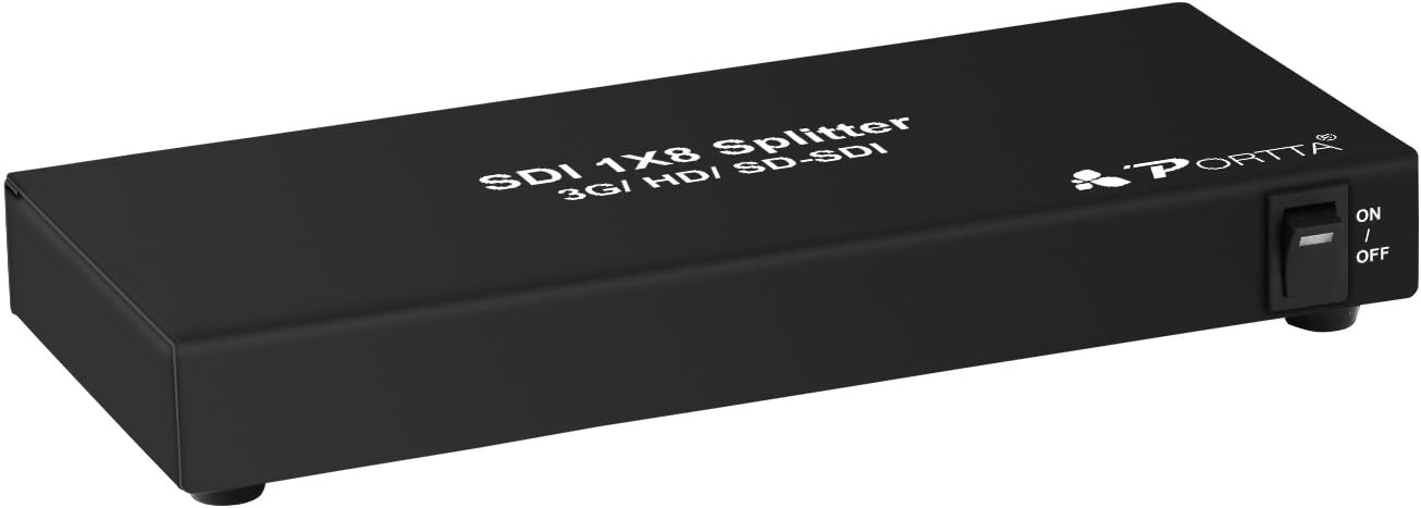 Amazon.com: Portta SDI Splitter 8 Port 1x8 with 3G-SDI HD-SDI Support ...