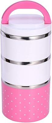 Amazon.com: Tebery Stackable Thermal Lunch Box, 3 Tier Portable ...