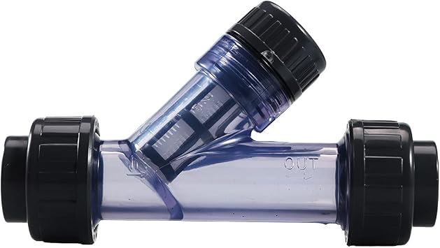 Amazon.com: TOMEX 1" Y-Strainer - Clear UPVC, True Union, 20 Mesh, NPT ...