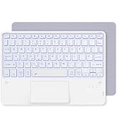 CACOE 10 Inch QWERTY Wireless Keyboard With Touchpad, 7 Colors ...