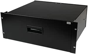StarTech.com 4U Rack Mount Drawer - 55 lb (25 kg) - 4U Steel Storage ...