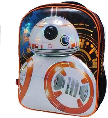 Star Wars BB8 16 inch Kids Backpack with Beanie and Lights : Amazon.co ...