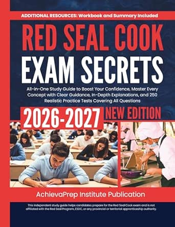 Red Seal Cook Exam Secrets 2026-2027: All-in-One Study Guide to Boost ...