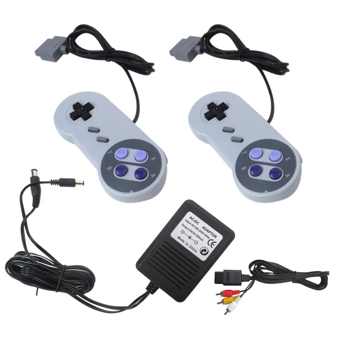 Amazon.com: 2024 New 2 Pack Wired Controllers for SNES Console, Remote ...