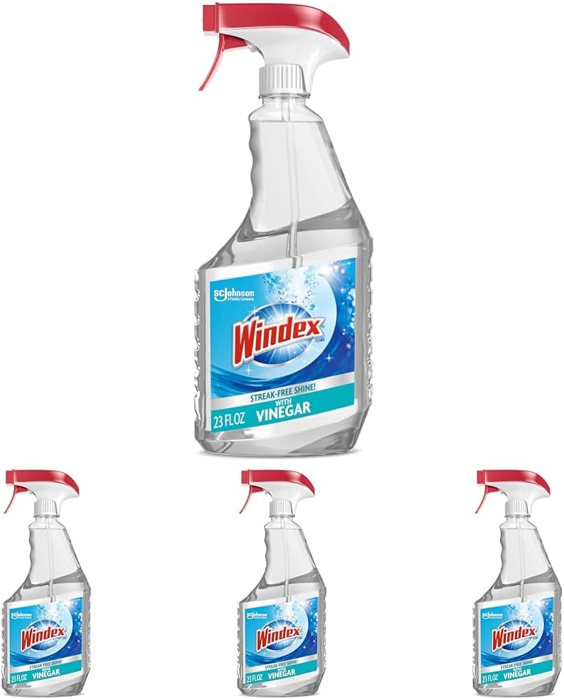 Amazon.com: Windex with Vinegar Glass Cleaner Spray Bottle, Bottle Made ...