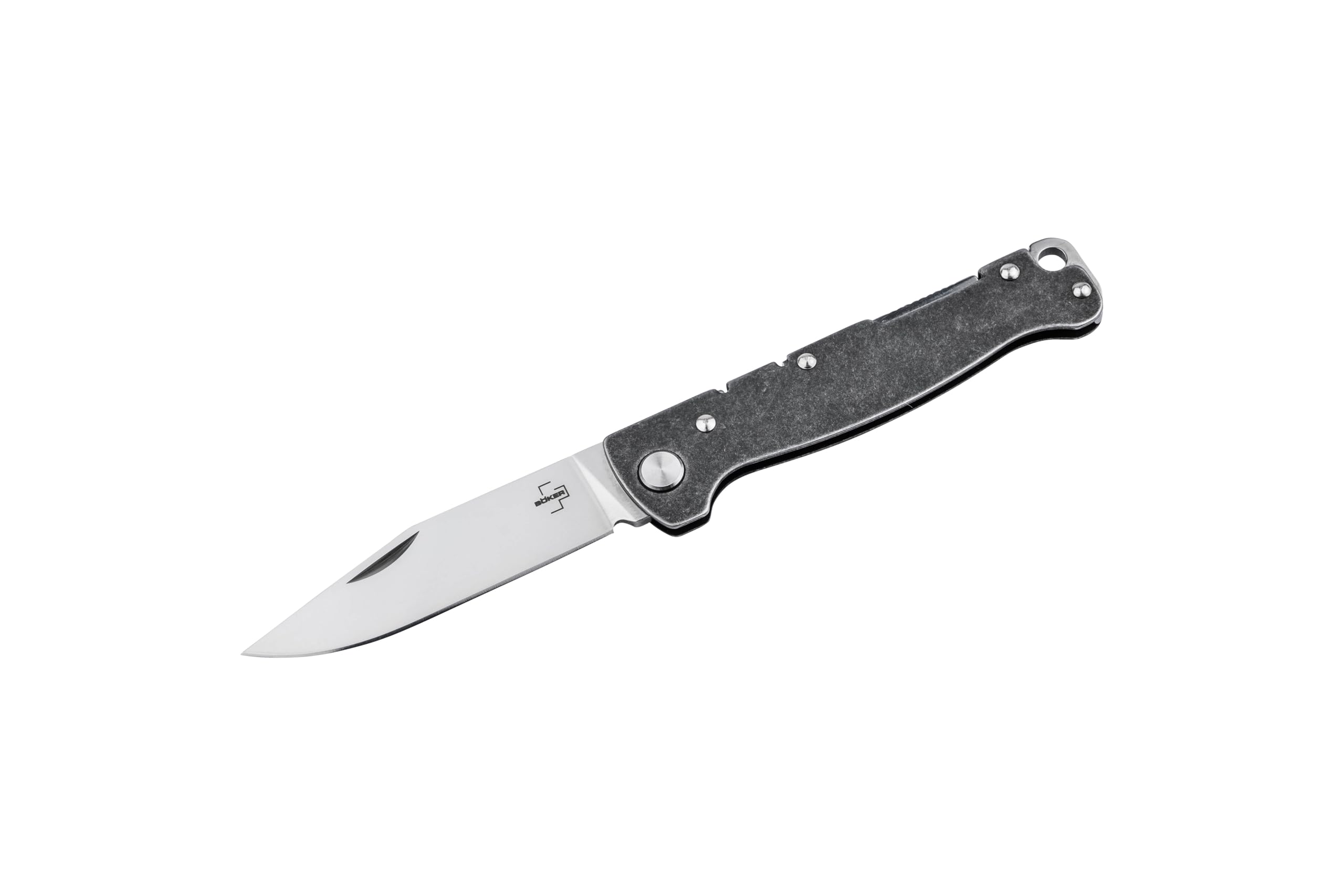 Amazon.com : Boker Plus® Atlas Backlock Clippoint - classic pocket knife with steel handle ...