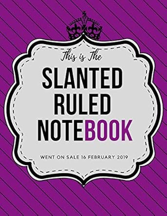 Amazon | Slanted Ruled Notebook: caligraphy kits for beginners, left ...