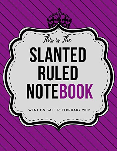 Slanted Ruled Notebook: caligraphy kits for beginners, left handed ...