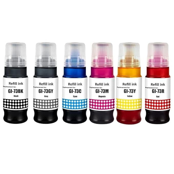 VERENA GI73 Refill Ink Use for Canon Pixma G570, G670, G550, G650, G620 ...