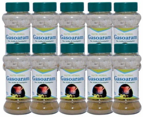 Buy NutriHerbal Gasoaram Powder 50gm For Gastric Support (PacK of 10 ...