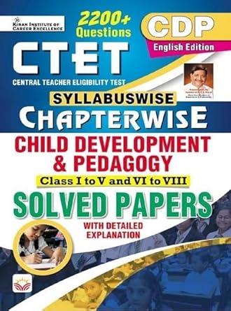 Buy CTET CDP Syllabuswise Chapterwise Child Development & Pedagogy Class 1 To 5 and Class 6 To 8 ...