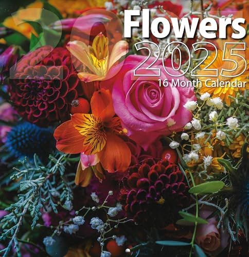 Amazon.com: Bachmann Press 2025 Flowers Full Size Wall Calendar for ...