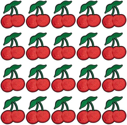 Amazon.com: Kirako 12Pcs Cherry Iron on Patches Cute Fruit Cherry Bomb ...