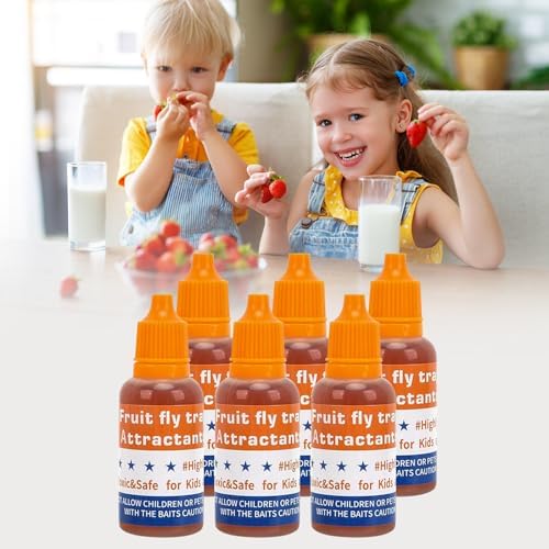 Amazon.com : Qualirey 4 Pack Fruit Fly Trap Refill Liquid, 0.68oz ...