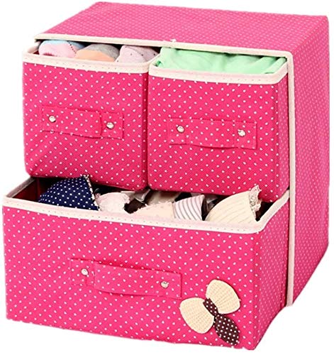 Prakal Bra storage box closet Foldable Cloth Storage Box Wardrobe ...