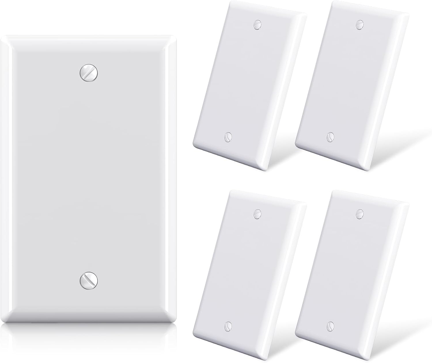 ELEGRP 1-Gang Blank Device Wall Plates, Standard Size 4.5" H x 2.75 L ...