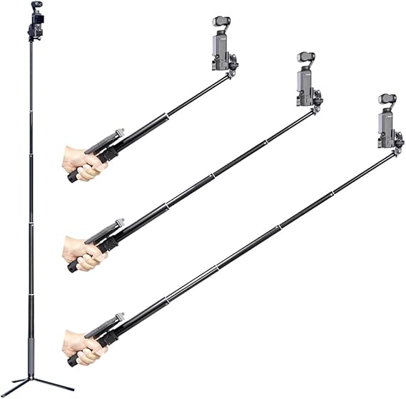 MAXCAM Selfie Stick Tripod Extension Rod for DJI Osmo Pocket 3, 150CM ...