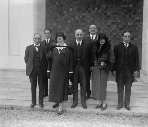 1924 photo Dr. Leo S. Rowe with luncheon guests, 10/22/24 Vintage Black ...