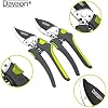 Davaon Pro Geared Secateurs Set in Box - 20% Less Effort Anvil Bypass ...