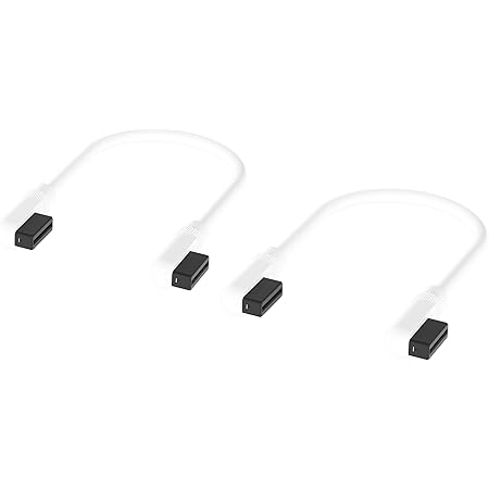 Amazon.com: Corsair iCUE Link Cables - 2X 135mm Slim 90° - White ...