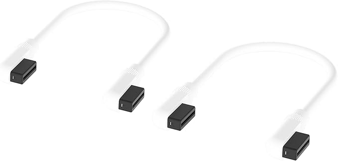 Corsair iCUE LINK Kabel: 2x 135mm Slim 90° in Weiß