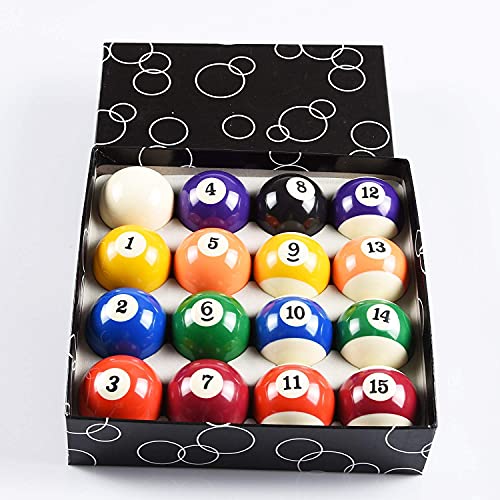 ISPiRiTo Billiard Ball Set Regulation Size 2-1/4 Inch Pool Balls Set ...