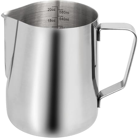Milk Frothing Pitcher 20oz, Espresso Cappuccino Steaming Pitcher ...