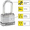 Master Lock Silver Magnum Outdoor Padlock with Key, Keyed Alike Gate ...