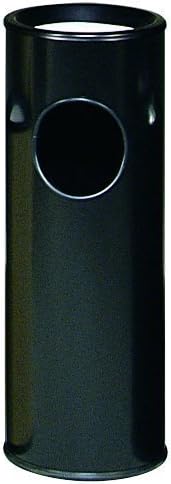 Amazon｜Rubbermaid FG1100E Black Steel Ash/Trash Container with Plastic ...