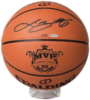 Autographed Lebron James Basketball - 3x MVP LE 25 - Upper Deck ...