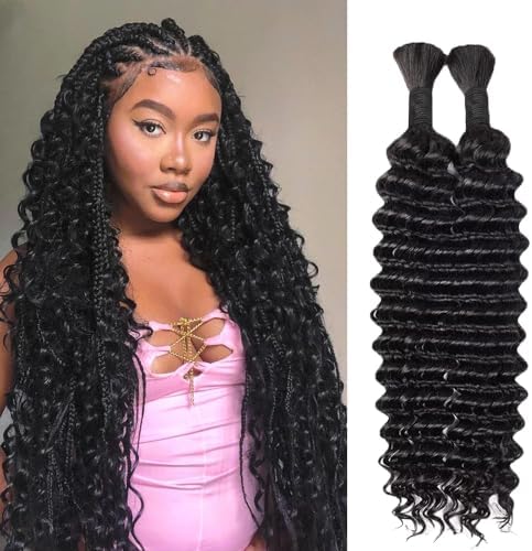 Amazon.com : 16 Inch Human Braiding Hair for Boho Braids Human Hair ...