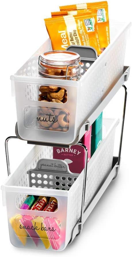 Snapklik.com : Madesmart 2-Tier Plastic Mini Multipurpose Organizer