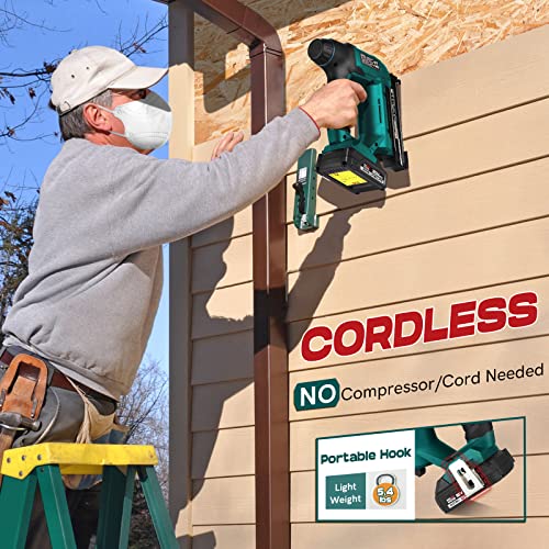 Cordless Nail Gun Battery Powered, NEU MASTER Battery Brad Nailer ...
