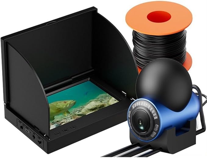 Portable Fish Finder Camera, 4.3'' HD Underwater Fishing Camera 0.6 ...