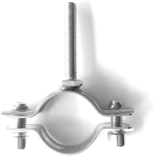 304# Stainless Steel M8 Thread Screw Rod Tube Pipe Clip Clamp Pipe ...