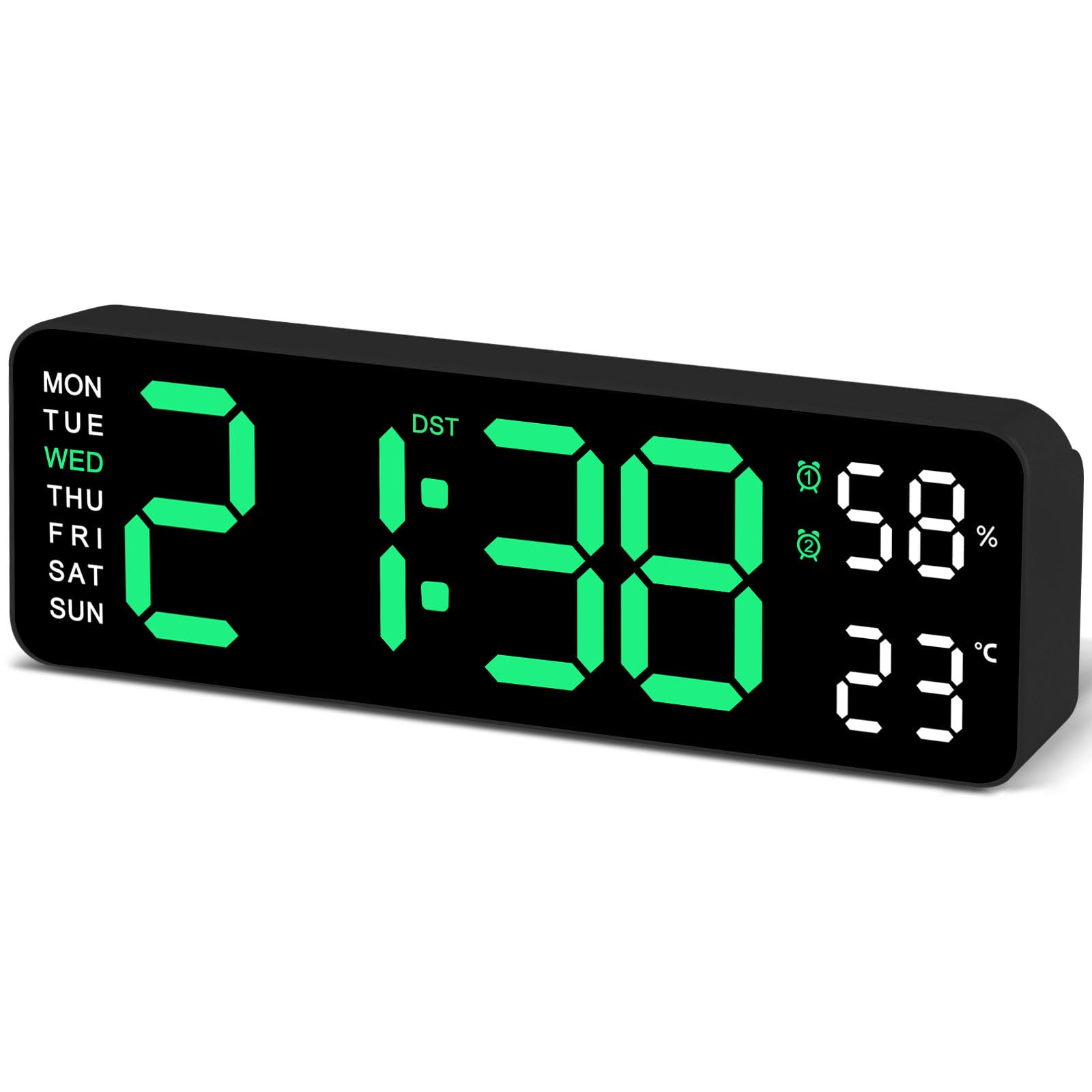 Amazon.com: JoFomp Digital Wall Clock Large Display, 9" LED Wall Clocks ...